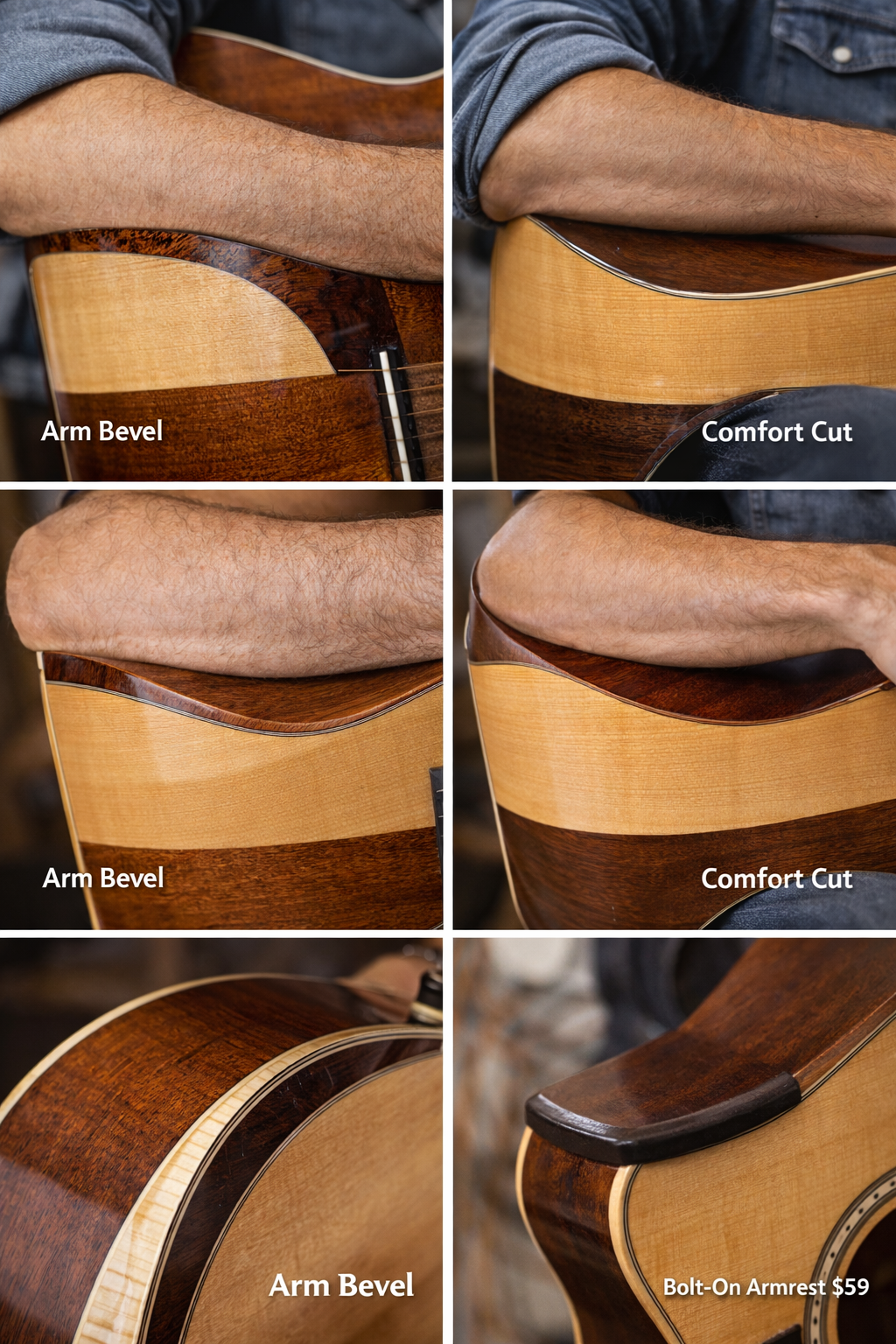 Arm Bevel vs Comfort Cut: What's the Real Difference? – Timberline