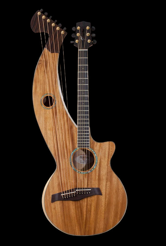 T60 Series Solid Tropical Acacia Gloss Guitars | Premium 12-String Harp ...